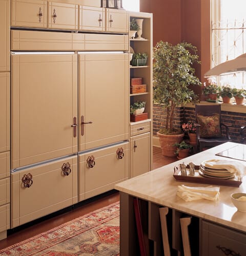 Monogram ZIC360NVLH 36 Inch Panel Ready Built-In Bottom Freezer ...