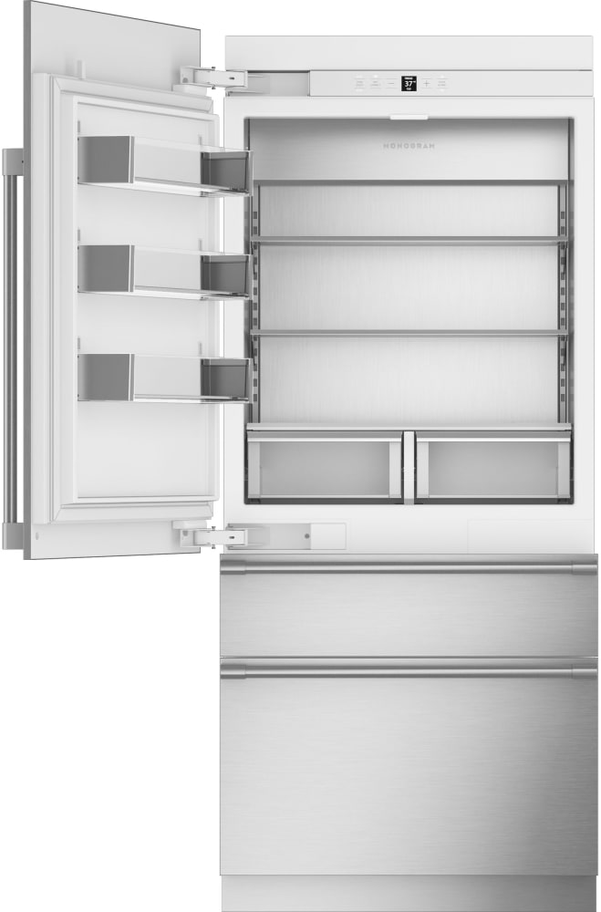 Monogram ZIC363NBVLH 36 Inch Panel Ready Built-In Bottom Freezer Smart ...