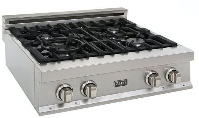 ZLINE RTS30 30 Inch Gas Rangetop with 4 Italian Sealed Burners ...