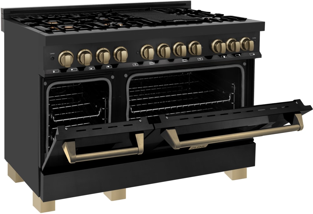 ZLINE RABZ48CB 48 Inch Autograph Edition Dual Fuel Range with 7 Italian ...