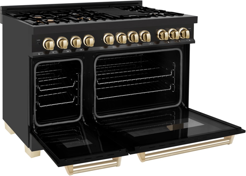 ZLINE RABZ48G 48 Inch Autograph Edition Dual Fuel Range with 7 Italian ...