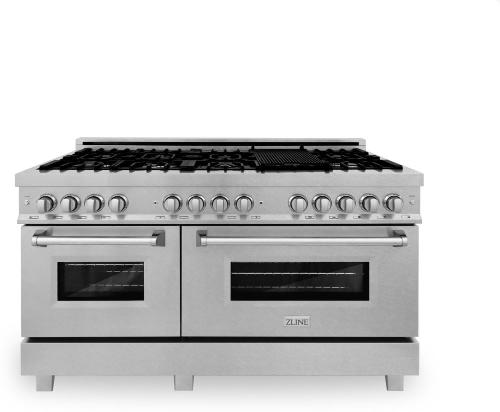 ZLINE RASSN60 60 Inch Professional Dual Fuel Range with 9 Sealed ...