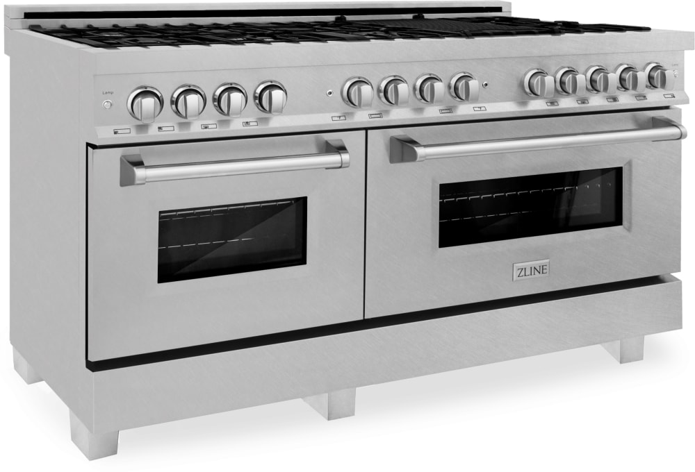 ZLINE RASSN60 60 Inch Professional Dual Fuel Range with 9 Sealed ...