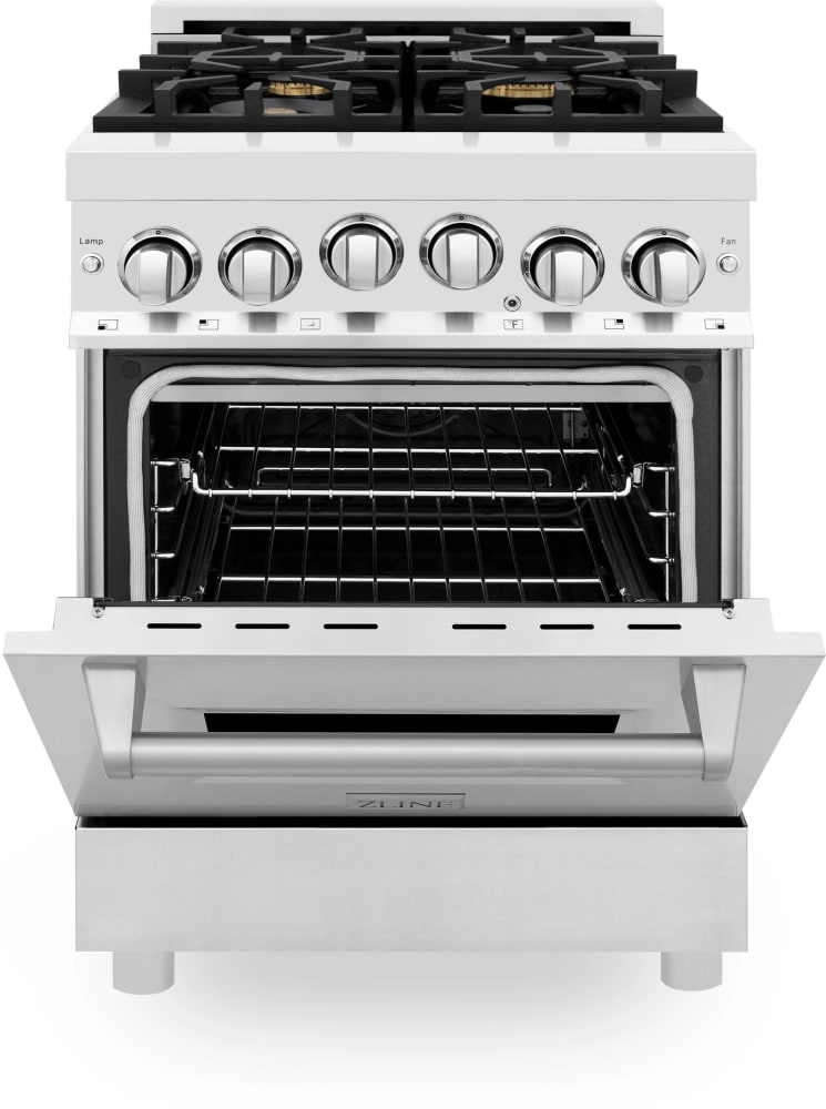 ZLINE RGBR24 24 Inch Freestanding Gas Range with 4 Italian Sealed ...