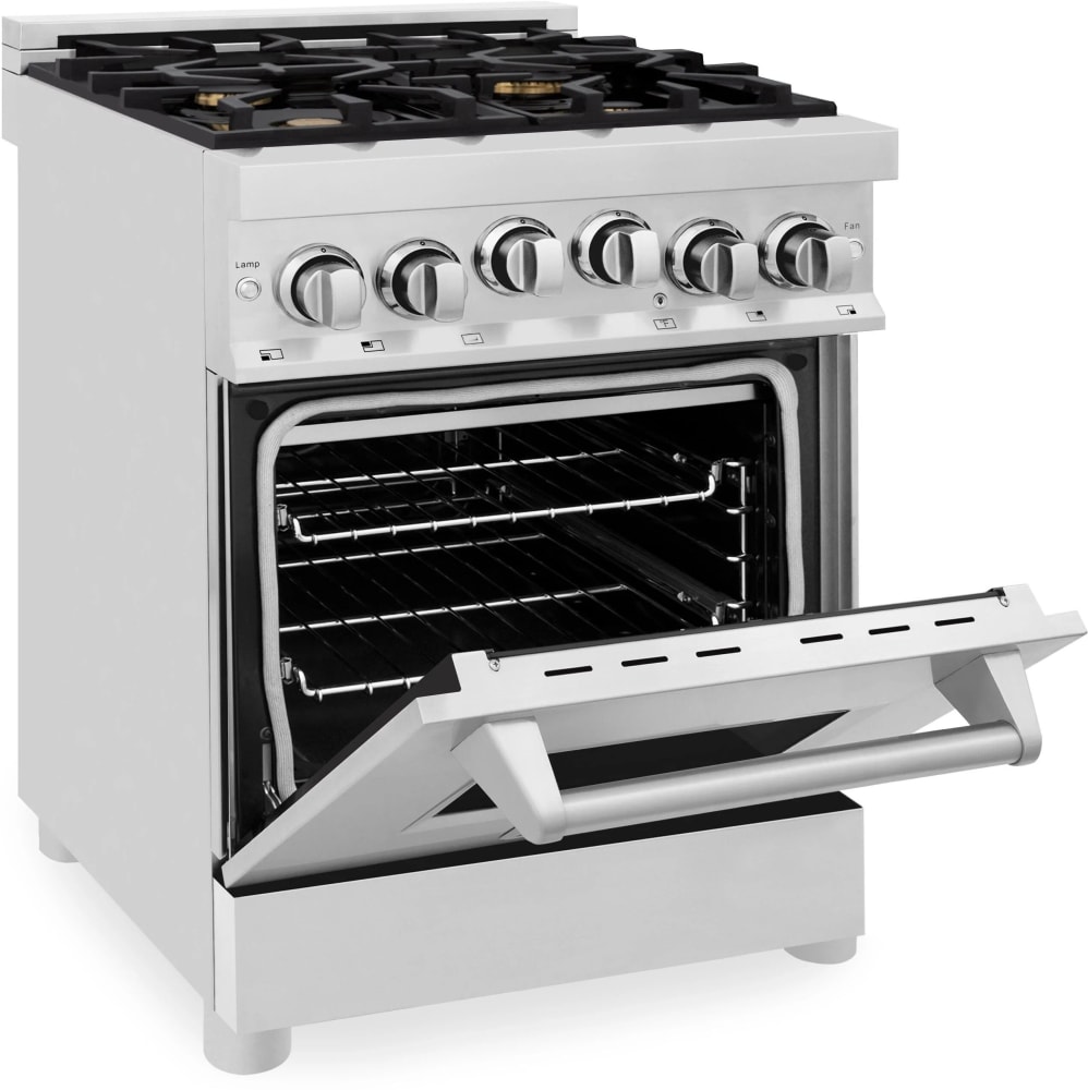 ZLINE RGBR24 24 Inch Freestanding Gas Range with 4 Italian Sealed ...