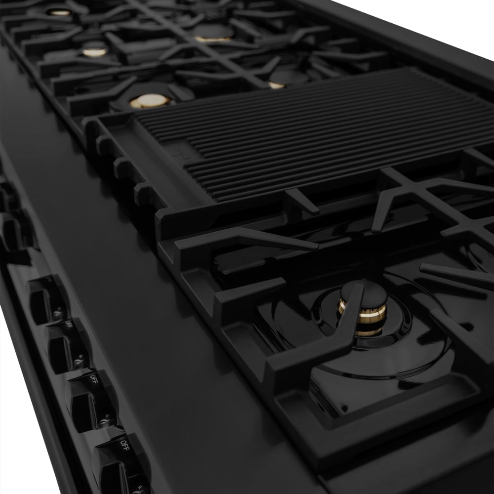 ZLINE RAB60 60 Inch Freestanding Dual Fuel Range with 9 Sealed Brass ...