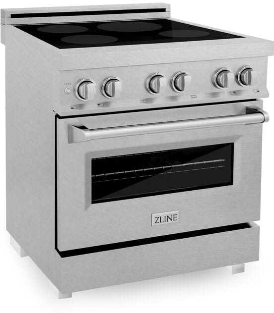 ZLINE RAINDSSN30 30 Inch Freestanding Induction Range with 4 Radiant ...