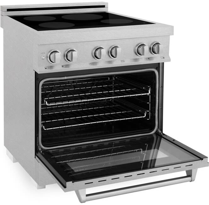 ZLINE RAINDSSN30 30 Inch Freestanding Induction Range with 4 Radiant ...