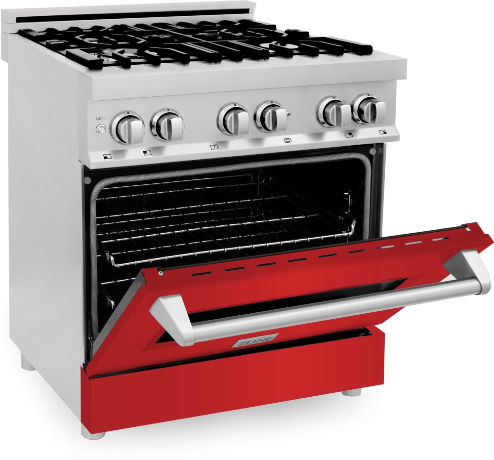 ZLINE RARM30 30 Inch Freestanding Professional Dual Fuel Range with 4 ...