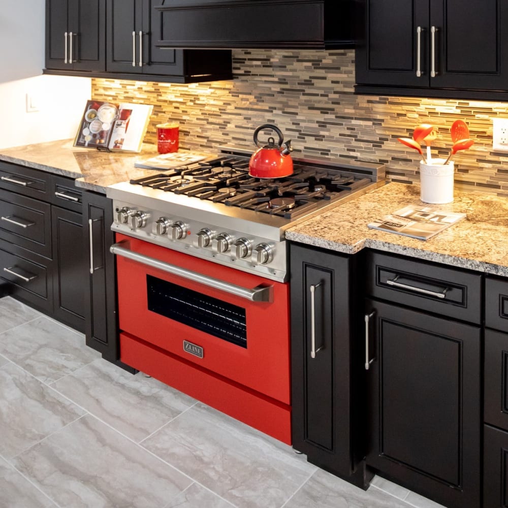 ZLINE RARM36 36 Inch Freestanding Dual Fuel Range with 6 Sealed Italian ...