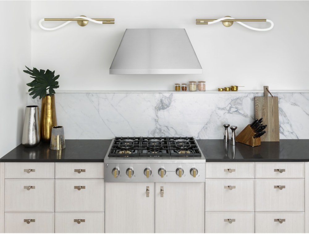 Monogram ZVW1360SPSS 36 Inch Professional Wall Mount Smart Range Hood ...