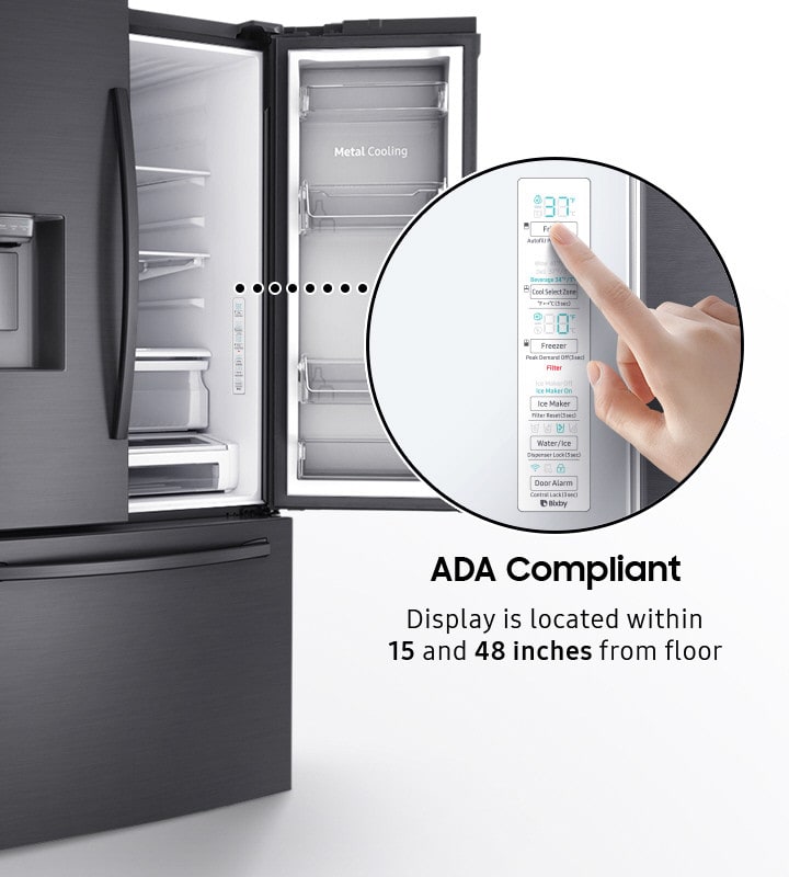 Samsung RF28R6301SG 36 Inch 3-Door French Door Refrigerator with 28 cu ...