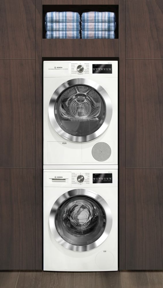 Bosch BOWADREUC4023 Stacking Kit with Pull out Tray Washer & Dryer Set ...