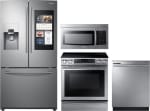 Samsung RF265BEAESR 36 Inch French Door Refrigerator with Family Hub ...