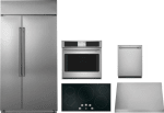 Cafe CSB42WP2NS1 42 Inch Smart Side-by-Side Built-in Refrigerator with ...