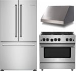 BlueStar RCS366BV2NG 36 Inch Stainless Steel Gas Range with 6 Open ...