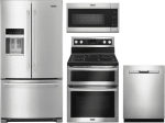 Maytag MFI2570FEZ 36 Inch French Door Refrigerator with BrightSeries ...