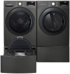LG WD100CB 27 Inch 1.0 cu. ft. Twin Wash Pedestal Sidekick Washer ...