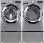 LG WM3670HVA 27 Inch 4.5 cu. ft. Front Load Washer with Steam, Smart ...
