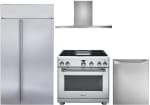 Monogram ZDP364NDPSS 36 Inch Pro-Style Dual-Fuel Range with 4 Sealed ...