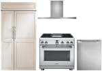 Monogram ZDP364NDPSS 36 Inch Pro-Style Dual-Fuel Range with 4 Sealed ...