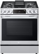 LG LDG4313ST 30 Inch Double Oven Gas Range with 5 Sealed Burners, 6.9 ...