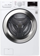 LG WM2650HWA 27 Inch 3.6 cu. ft. Front Load Washer with 9 Wash Cycles ...