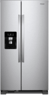 Whirlpool GS6SHEXNS 25.6 Cu. Ft. Conquest Side by Side Refrigerator ...