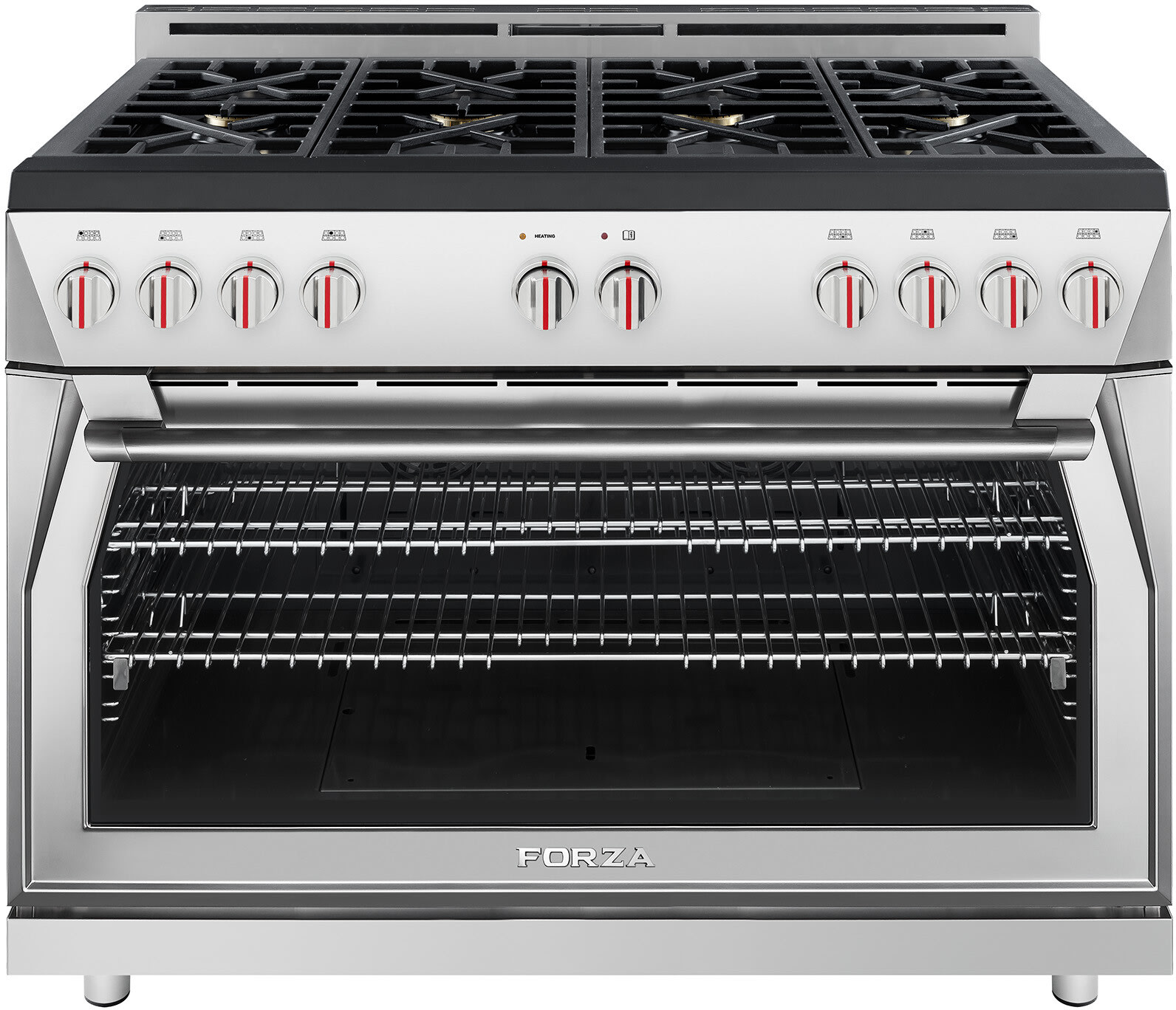 Forza FR488GN 48 Inch Freestanding Professional Gas Range with 8 Sealed ...