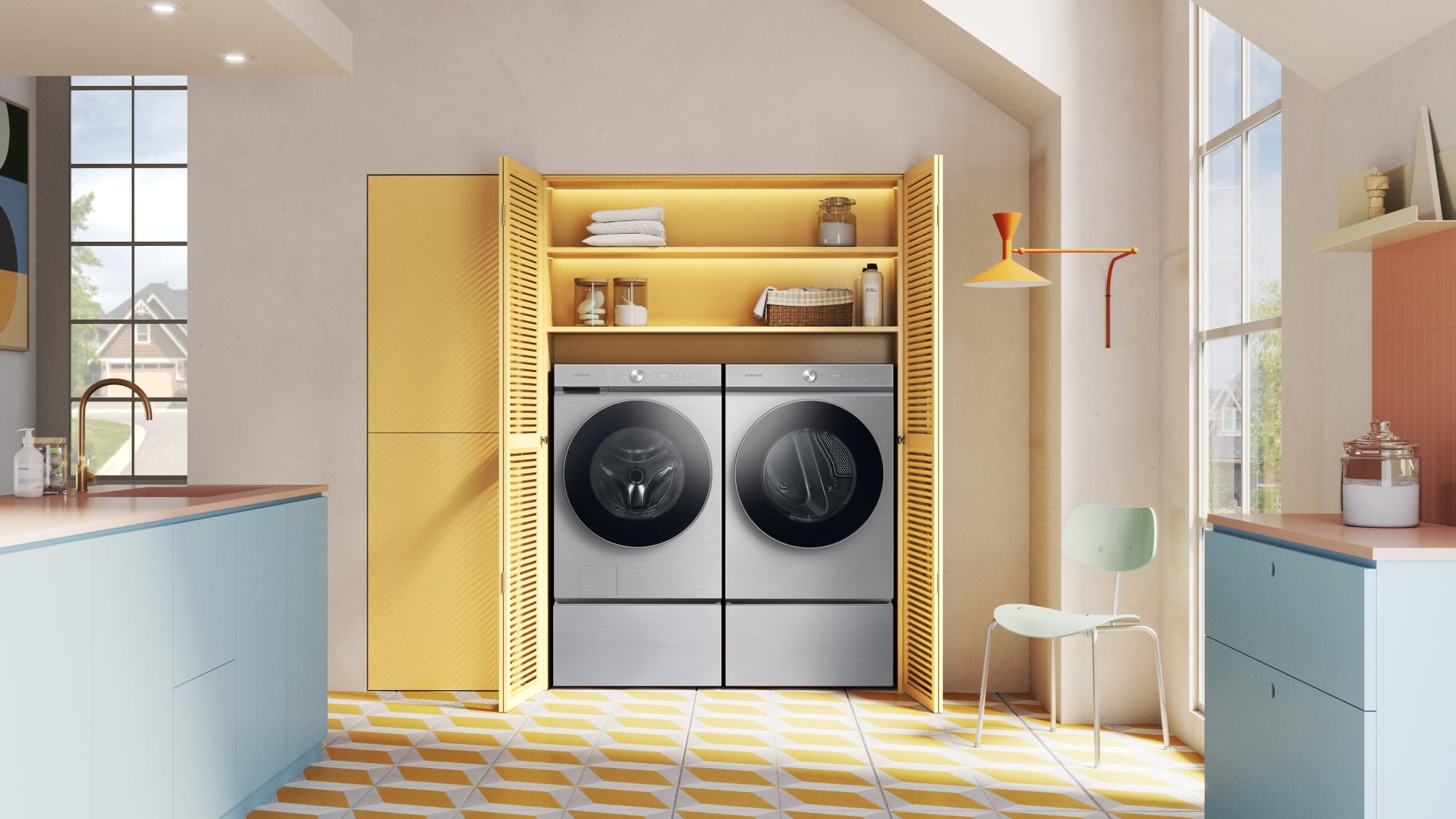Samsung WF53BB8900AT 27 Inch Smart Front Load Washer with 5.3 cu. ft ...
