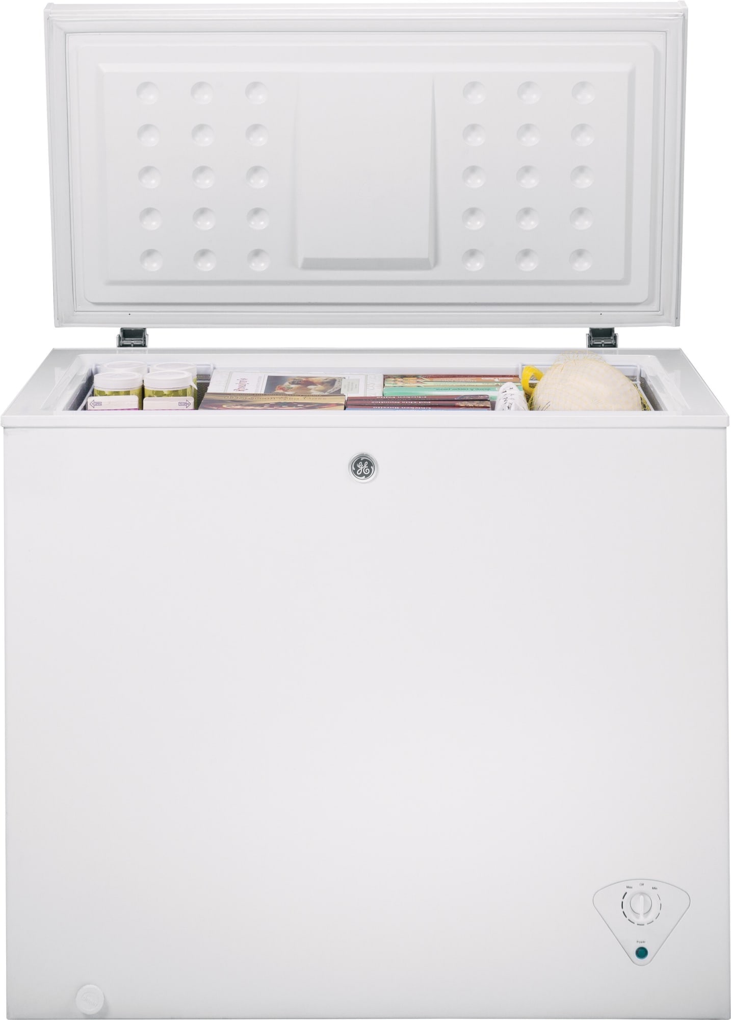 GE FCM7STWW 32 Inch Chest Freezer with 7.0 Cu. Ft. Capacity, Sliding ...