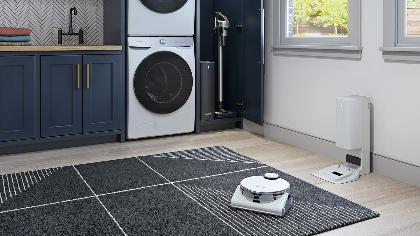Samsung VR50T95735W Jet Bot AI+ Robot Vacuum with Object Recognition ...