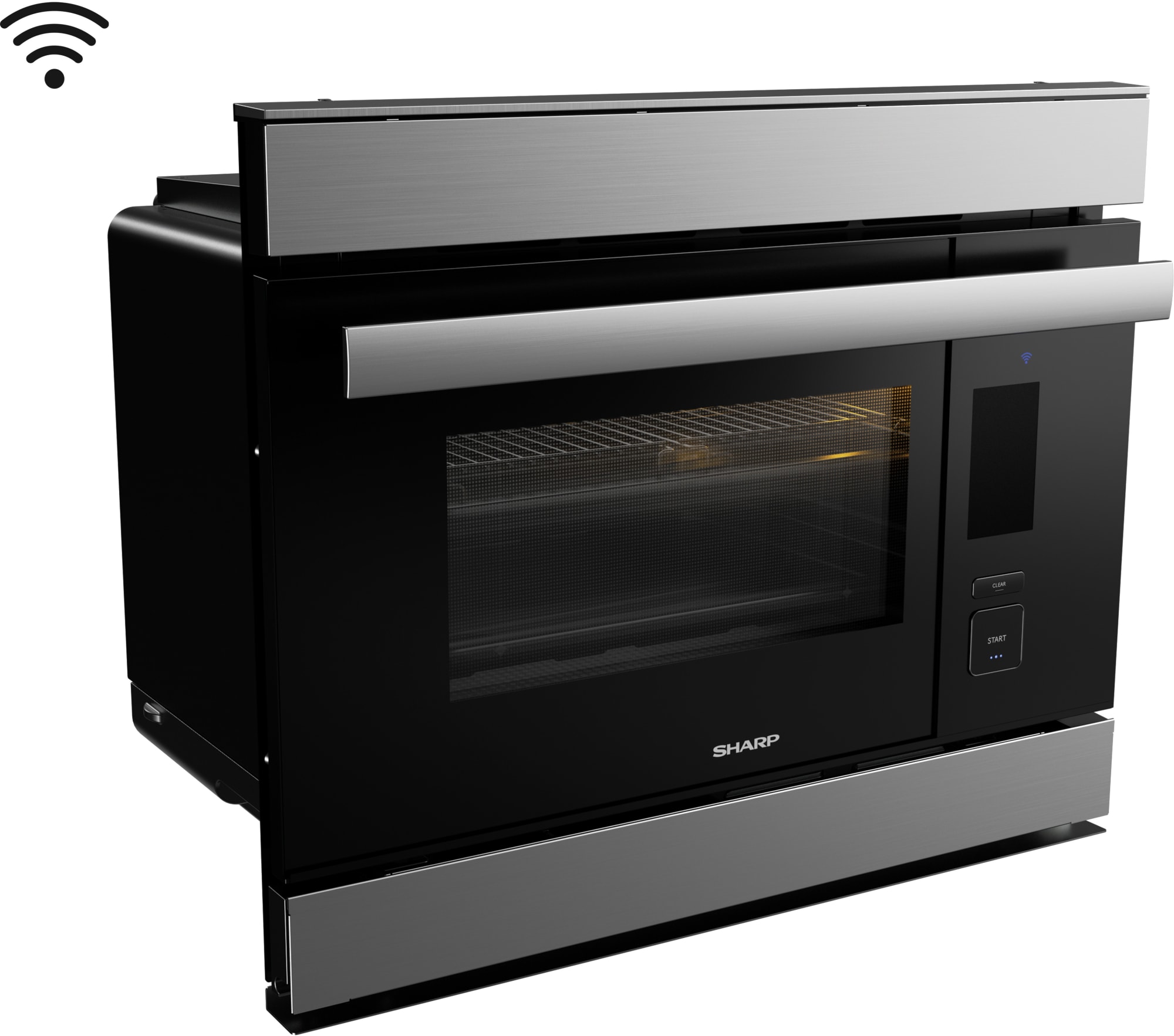 Sharp SSC2489DS 24 Inch Single Electric Smart Wall Oven with 1.1 cu. ft ...