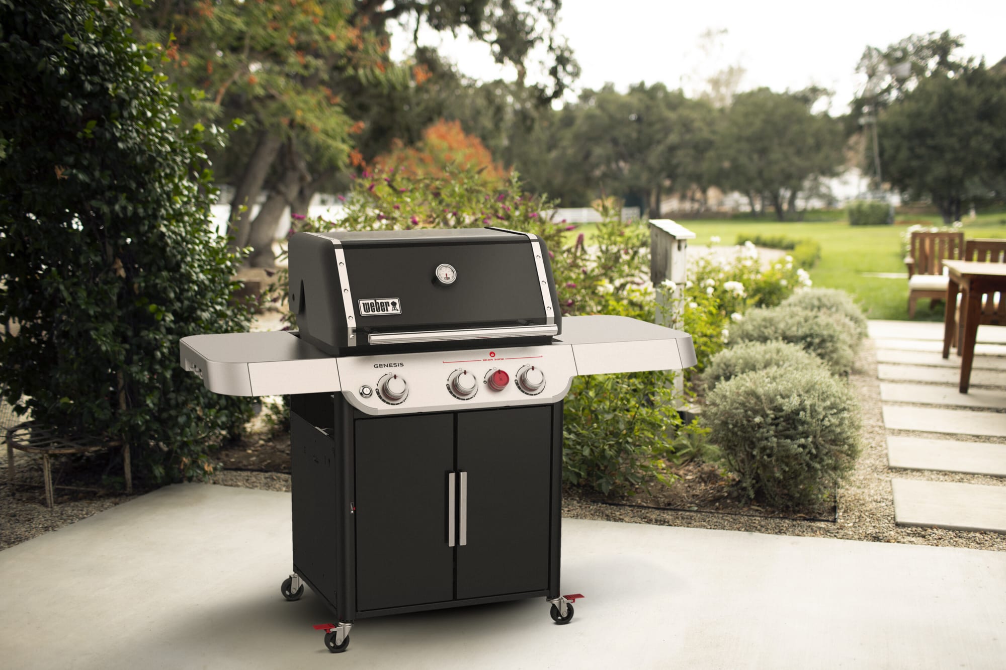 Weber 35310001 GENESIS E-325s Freestanding Gas Grill with 787 sq. in ...