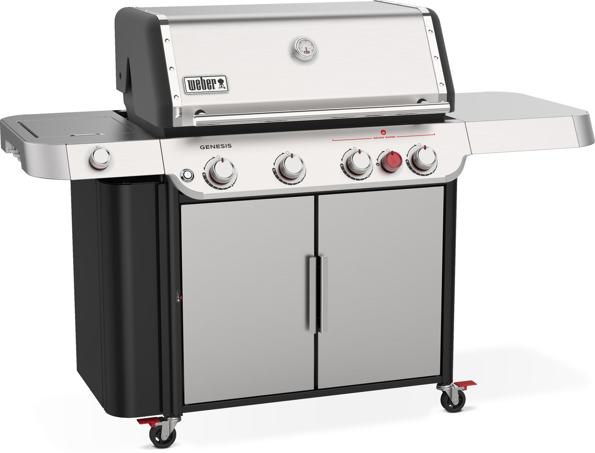 Weber 36400001 GENESIS S-435s Freestanding Gas Grill with 994 sq. in ...