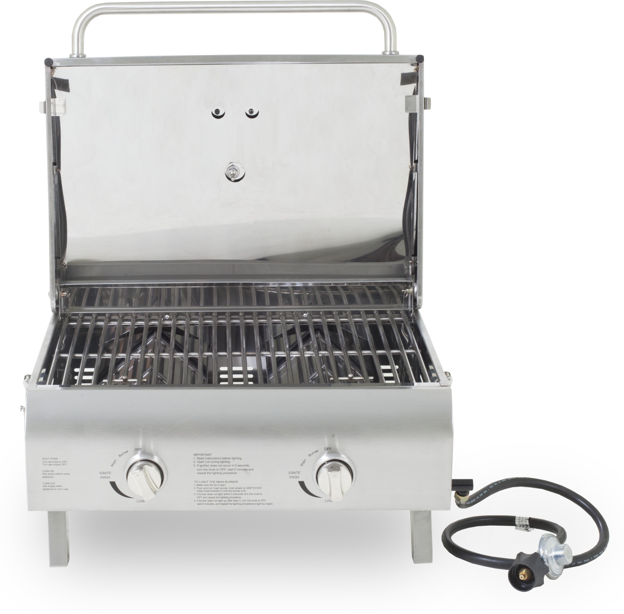 Pit Boss 75275 23 Inch Portable Tabletop Gas Grill with 274 sq. in ...