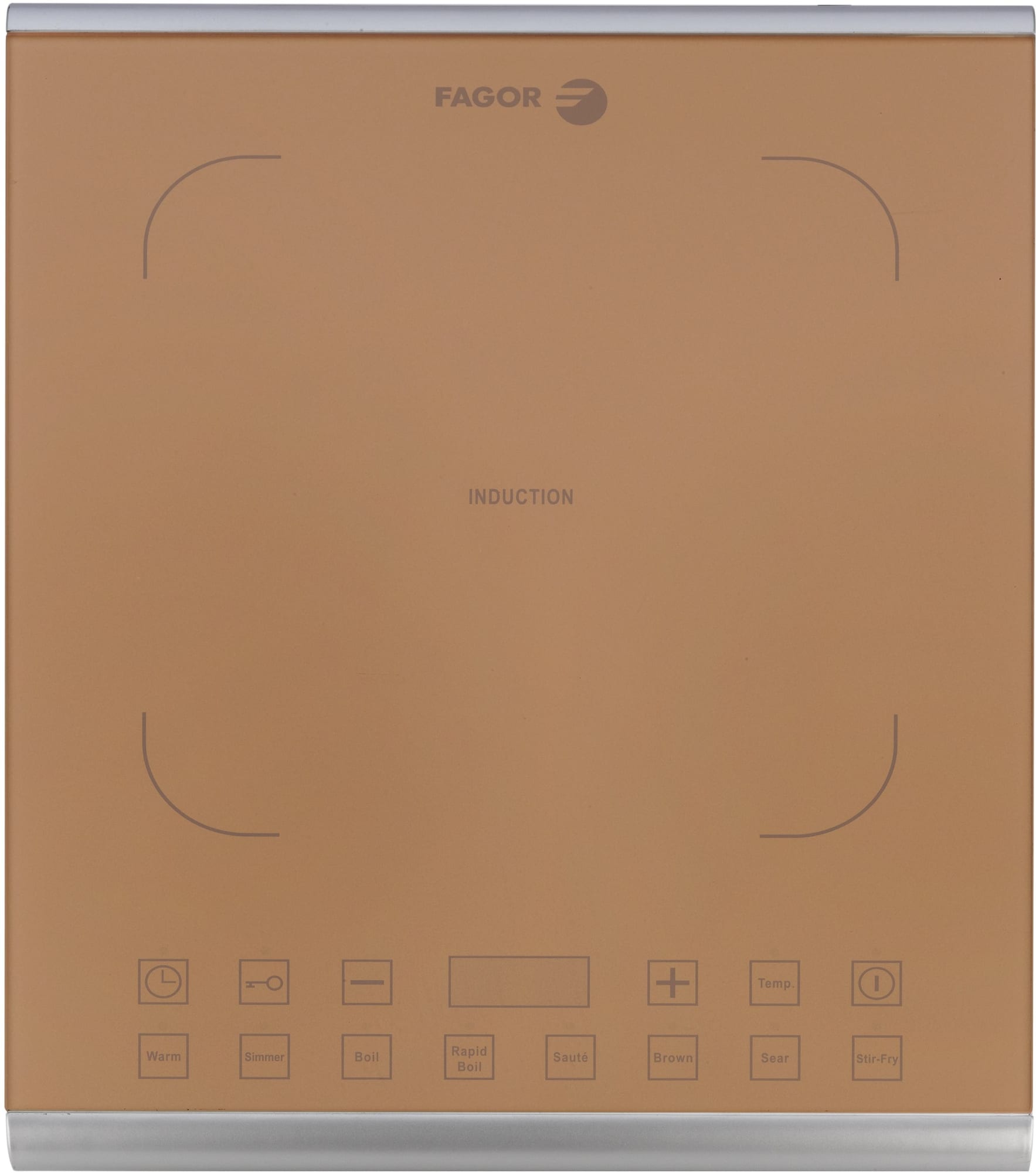 Fagor 962010058 Caramel Portable Induction Pro Cooktop with 8 Quick ...