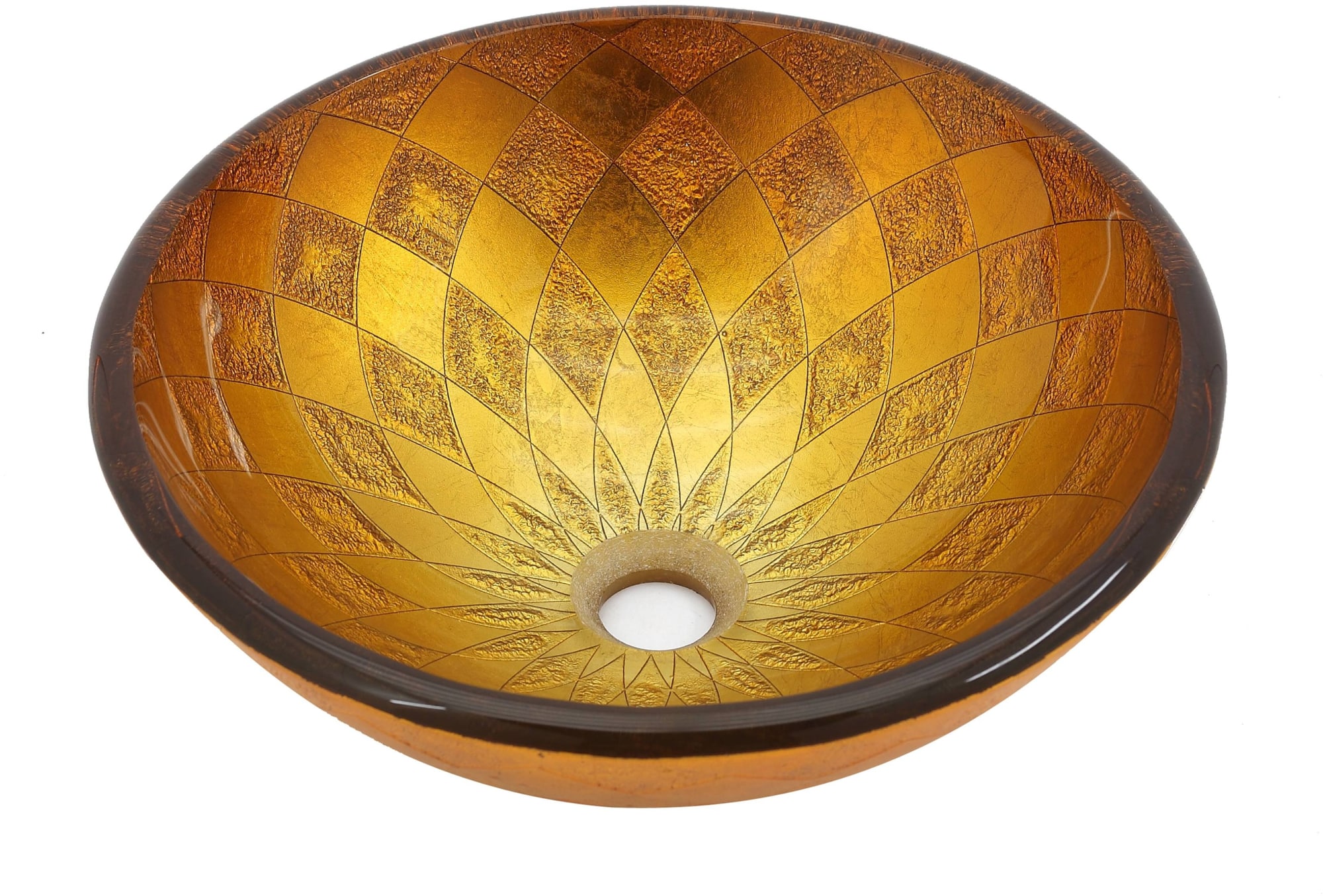 Kraus CGV69119MM1005CH 16.5 Inch Orion Glass Vessel Sink with Single ...