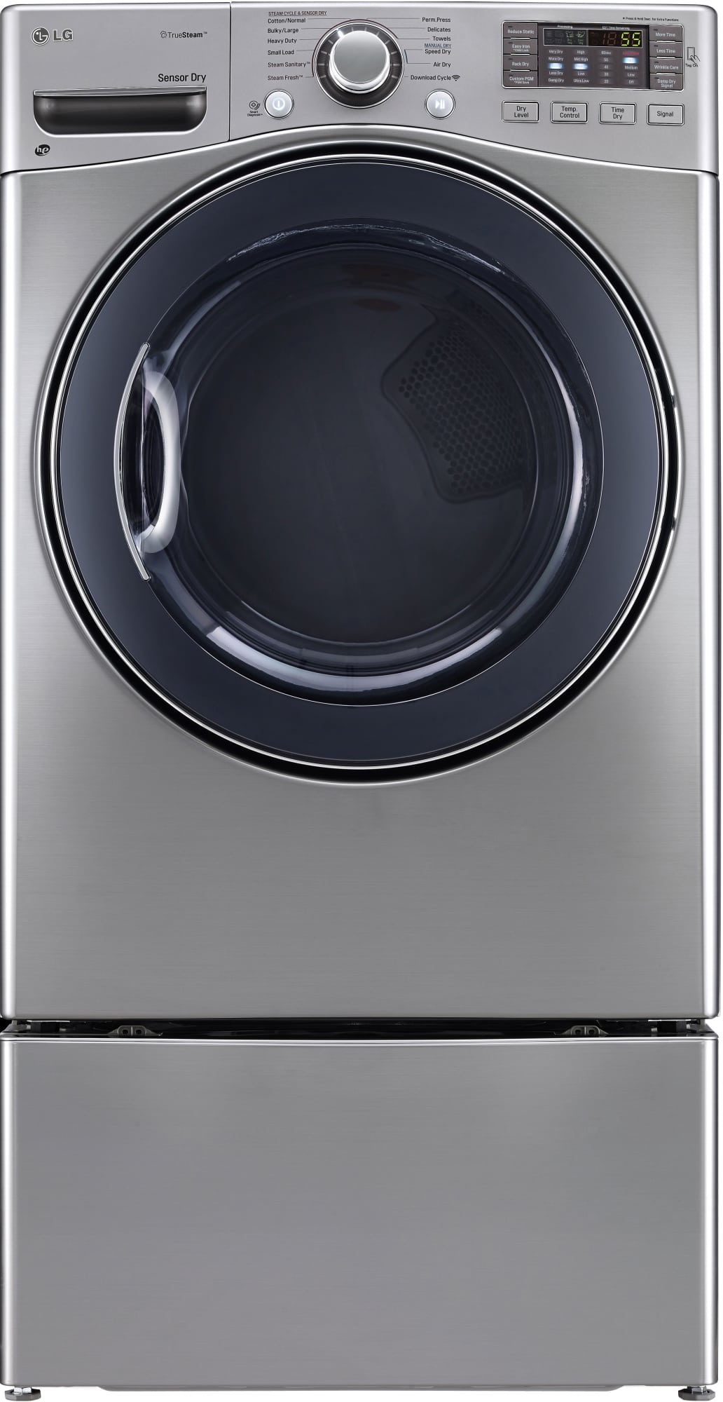 LG DLEX3570V 27 Inch Electric Dryer with TrueSteam™, FlowSense ...