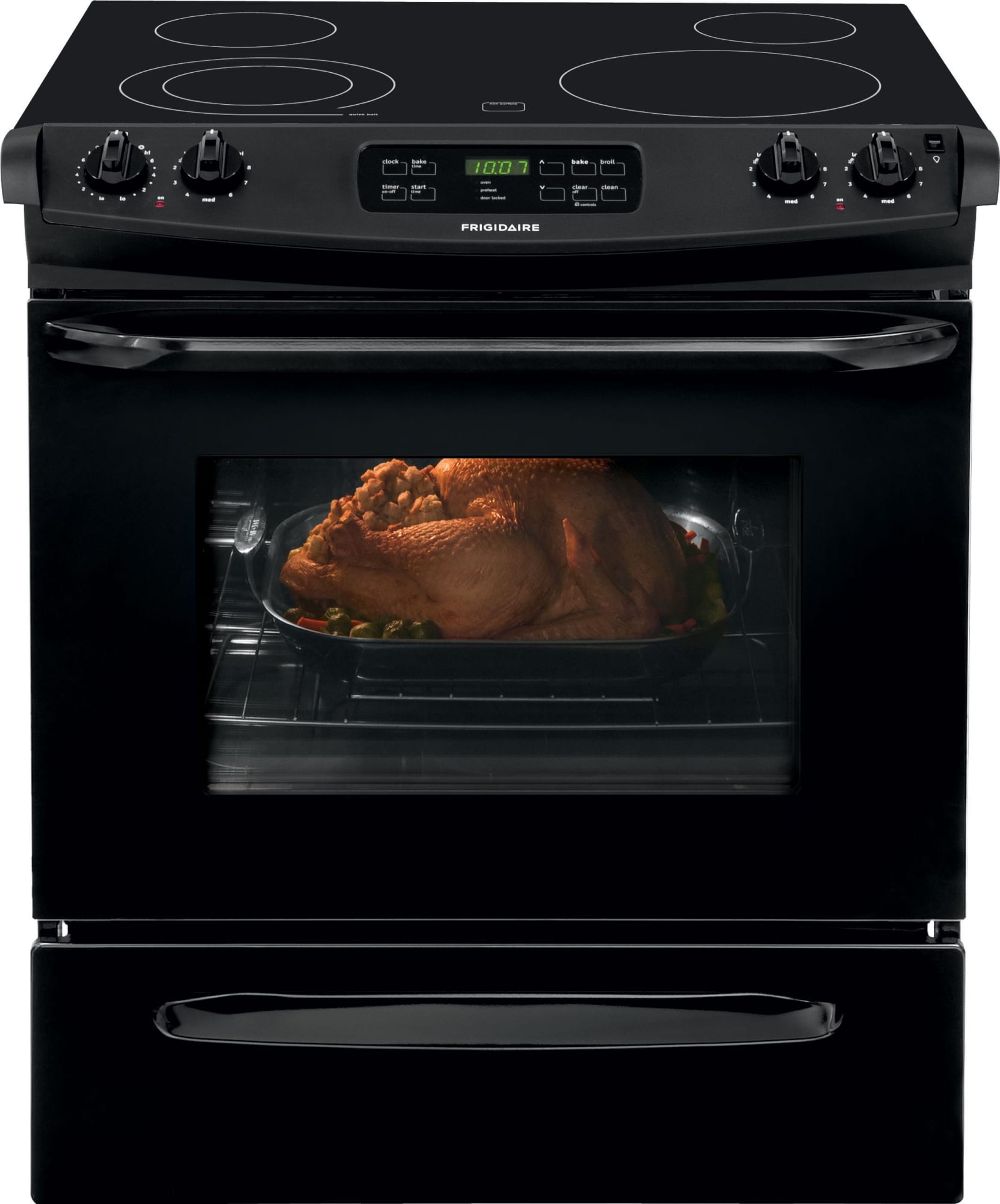 Frigidaire FFES3025PB 30 Inch Slide-In Electric Range with SpaceWise ...