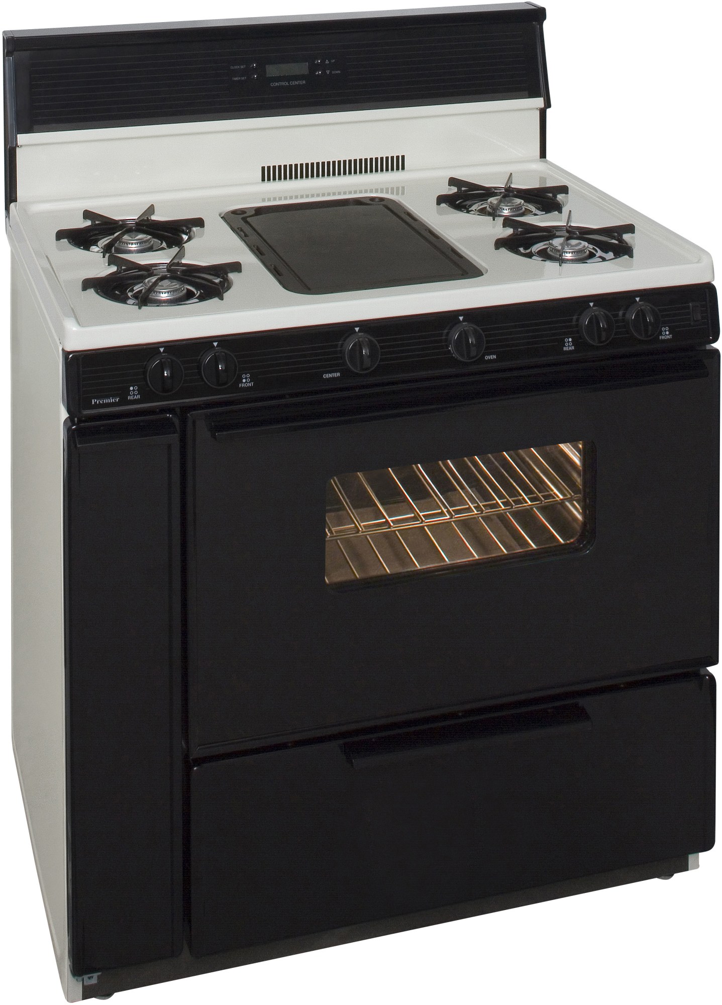 Premier SLK849TP 36 Inch Freestanding Gas Range with 5 Open Burners ...