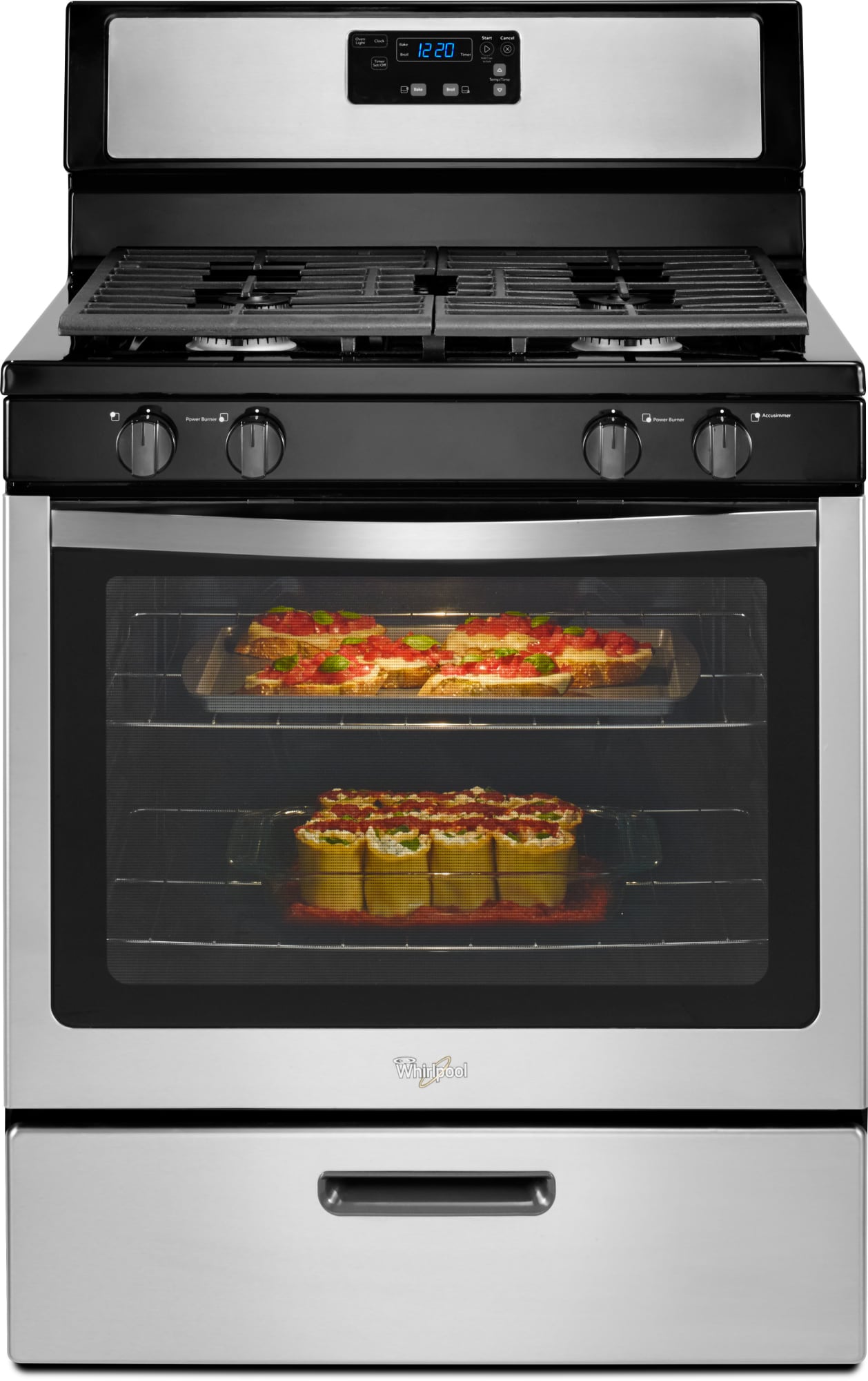 Whirlpool WFG320M0BS 30 Inch Freestanding Gas Range with 5.1 cu. ft ...
