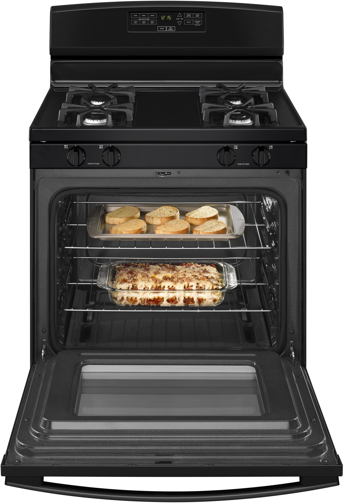 Amana AGR6603SFB 30 Inch Gas Range with 4 Sealed Burners, 5.0 cu. ft ...