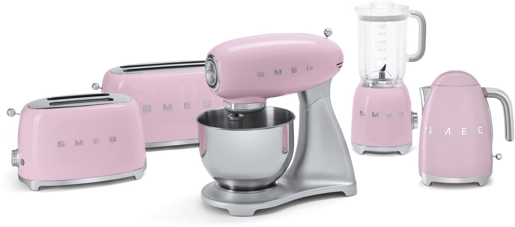 Smeg BLF01PKUS Countertop Blender with 48 oz. Capacity, 4 Speeds ...