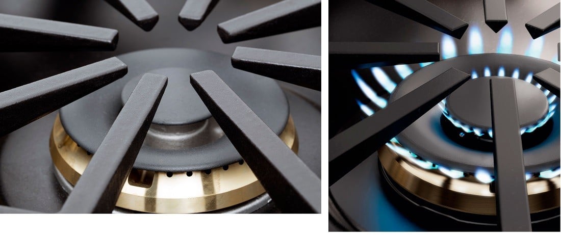 Fulgor Milano F6PDF366S1 36 Inch Freestanding Dual Fuel Range with Four ...