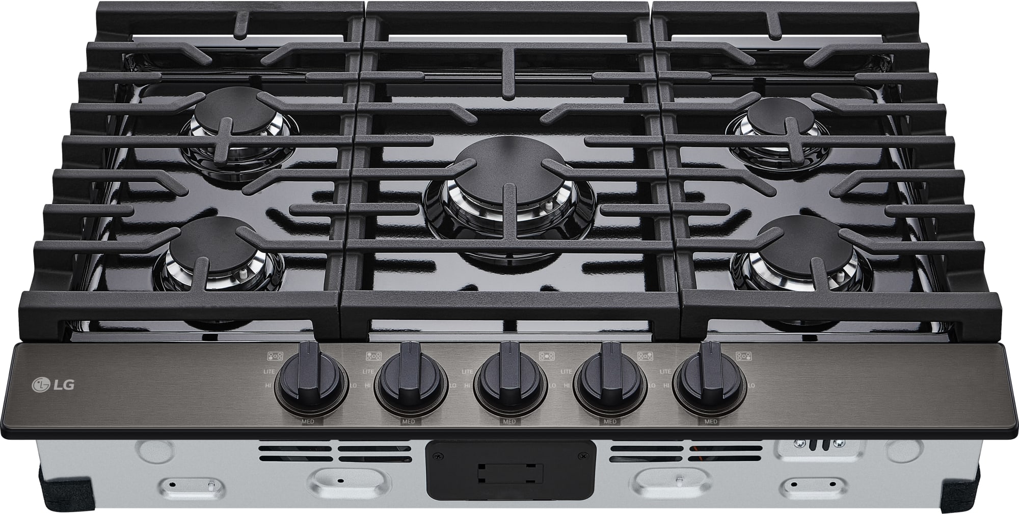 LG CBGJ3023D 30 Inch Gas Cooktop with 5 Sealed Burners, 20K BTU ...