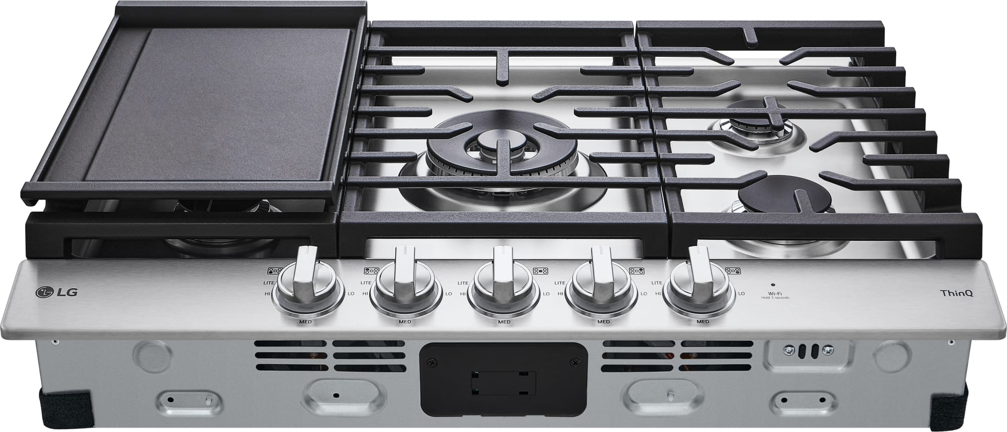 LG CBGJ3027S 30 Inch Gas Smart Cooktop with 5 Sealed Burners, 22K ...