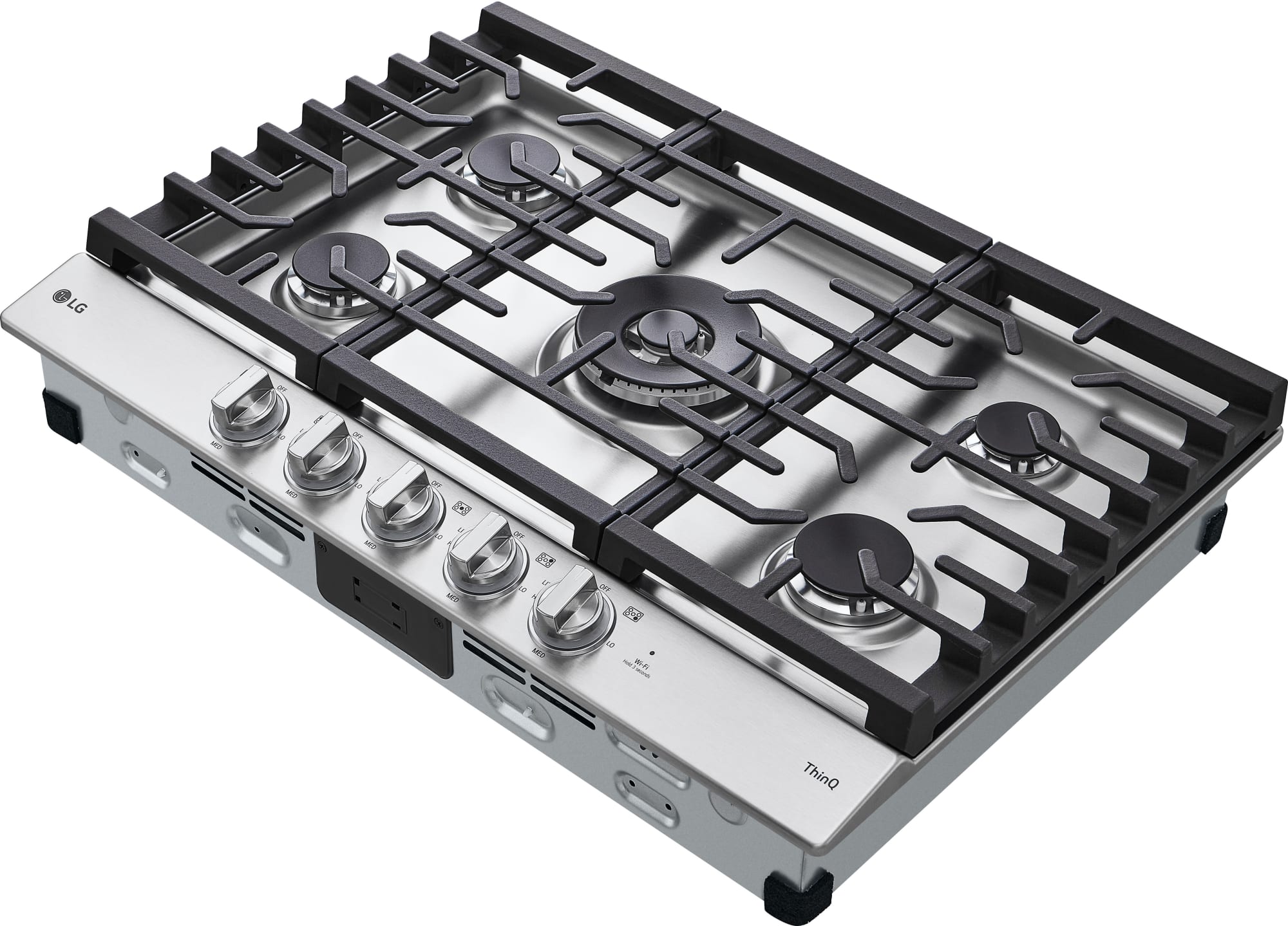 LG CBGJ3027S 30 Inch Gas Smart Cooktop with 5 Sealed Burners, 22K ...