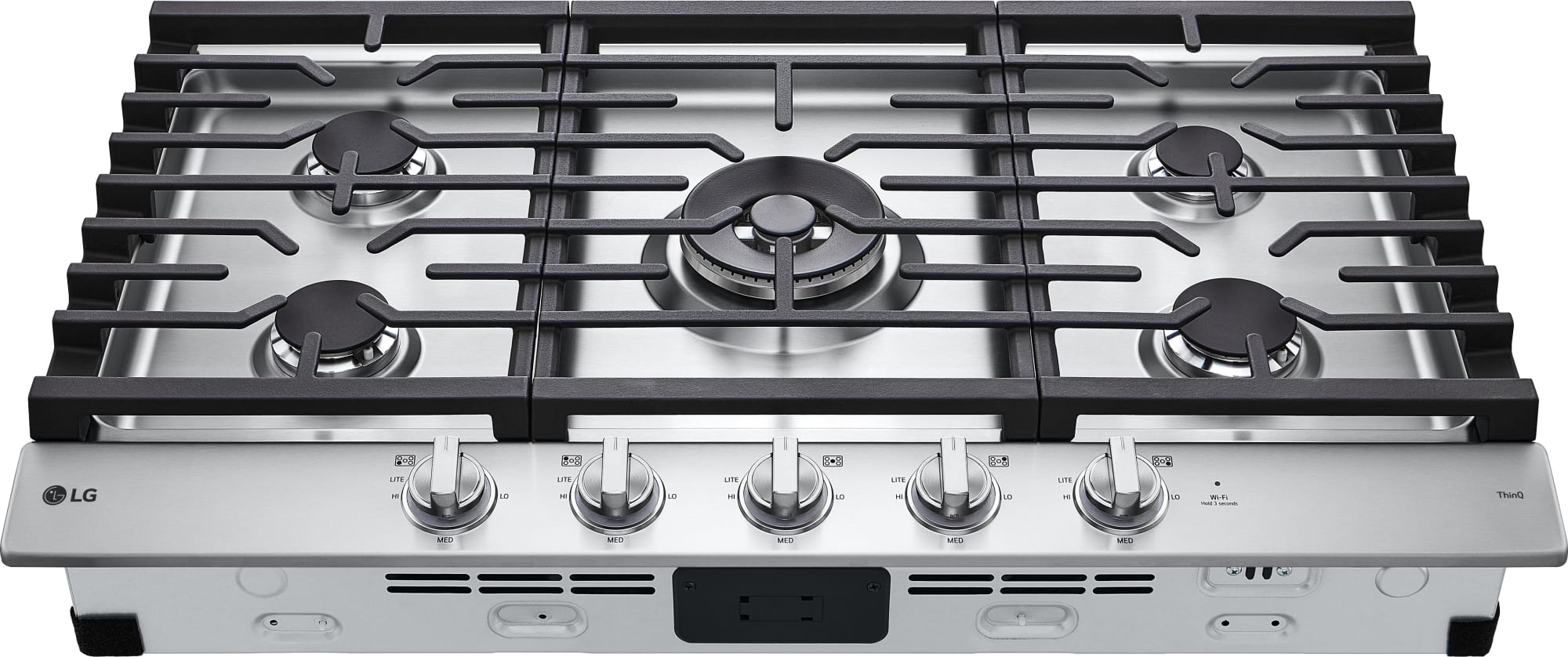 LG CBGJ3627S 36 Inch Gas Smart Cooktop with 5 Sealed Burners, 22K ...