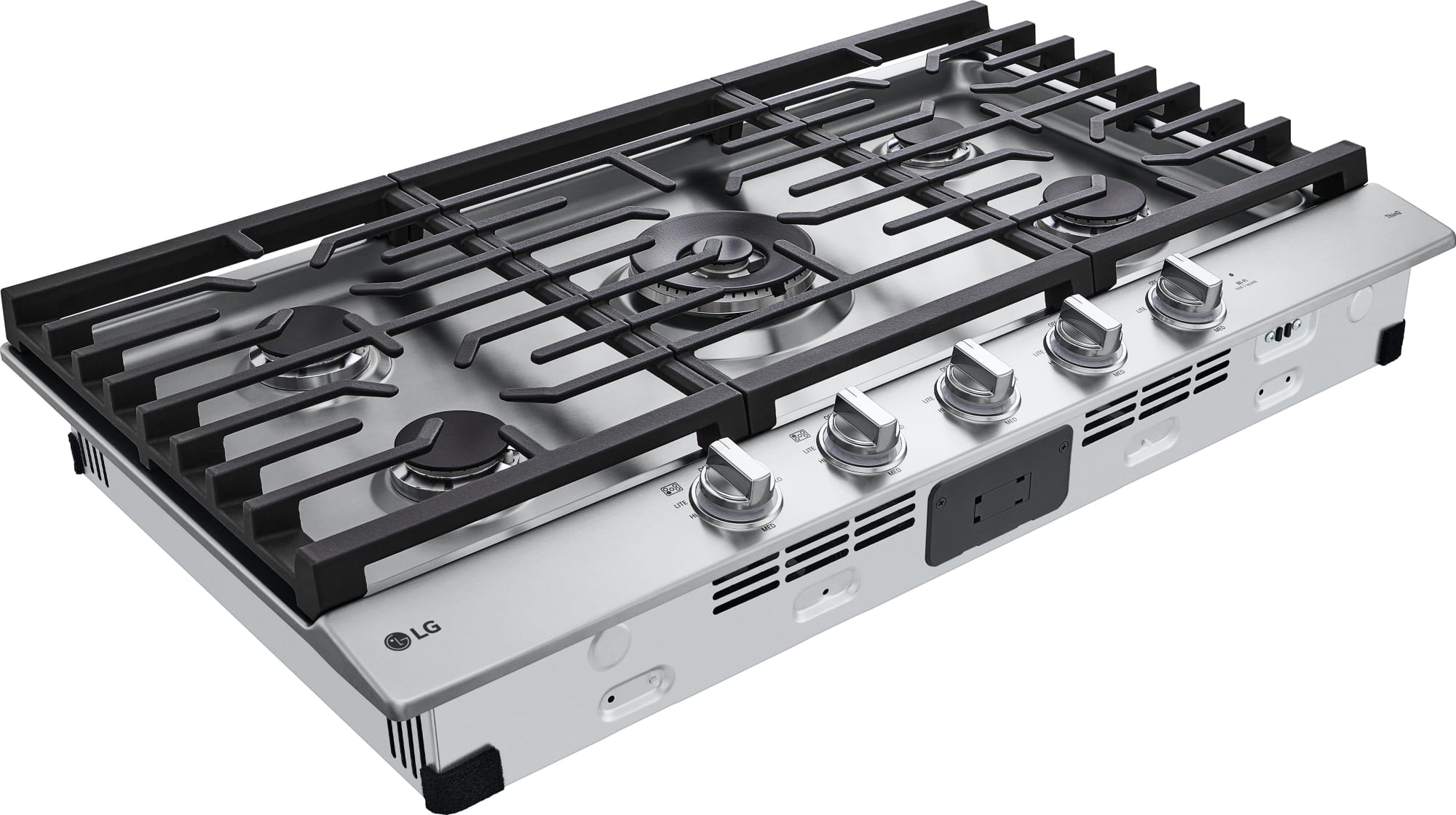 LG CBGJ3627S 36 Inch Gas Smart Cooktop with 5 Sealed Burners, 22K ...